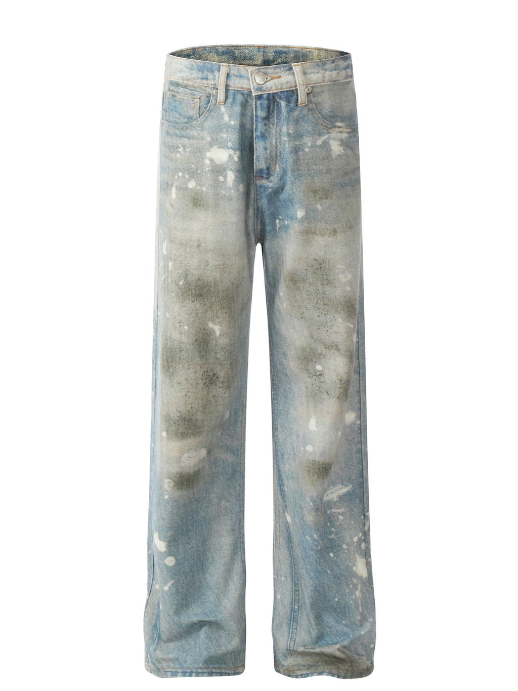 Men's Waste Soil Style Straight Leg Jeans | STREETMODE